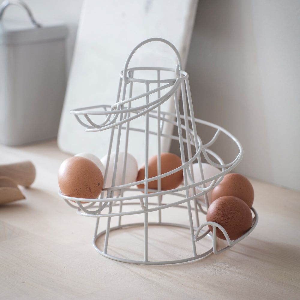 Brompton Chalk Steel Storage Egg Run — GingerInteriors.co.uk