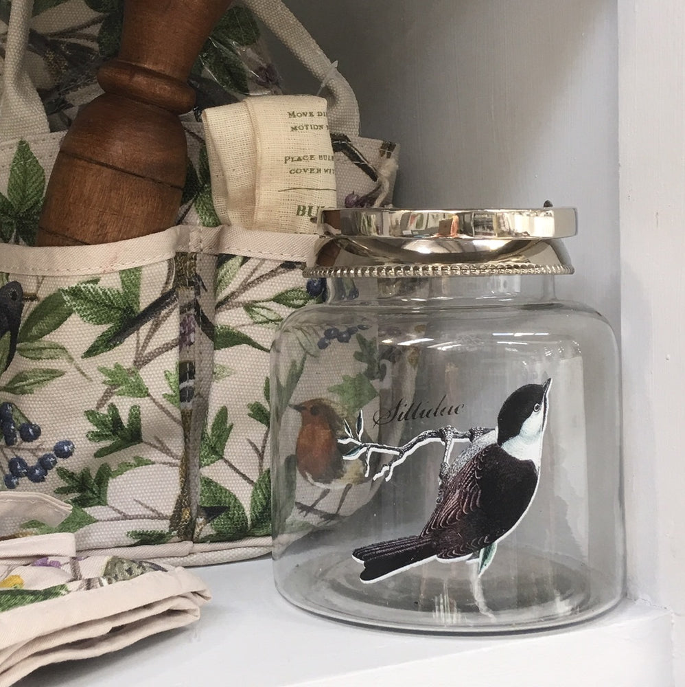 Carly Bird Glass Hurricane Lantern — GingerInteriors.co.uk