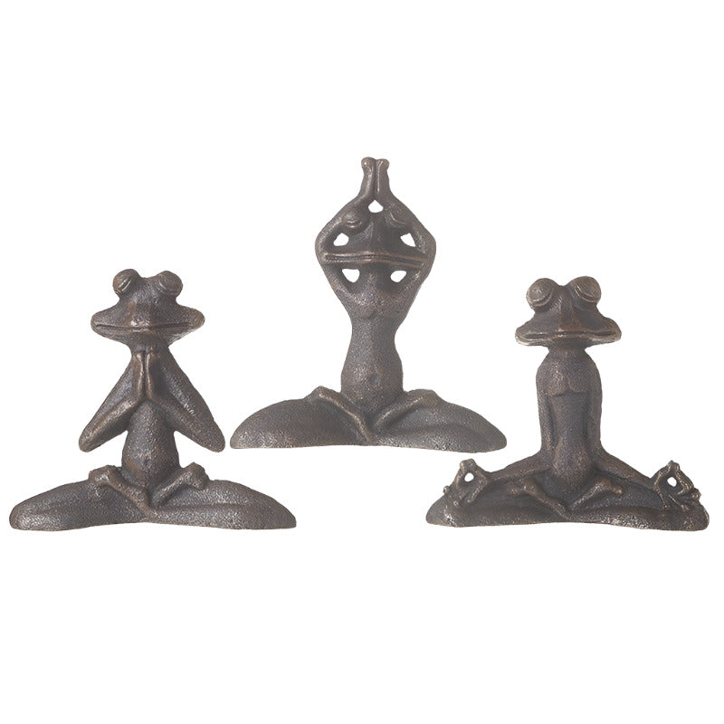 IRON YOGA FROGS - Set of 3 — GingerInteriors.co.uk