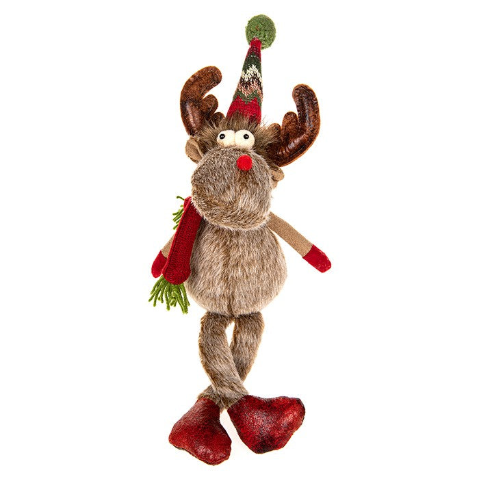 Sitting Rudolph Reindeer Figure — GingerInteriors.co.uk