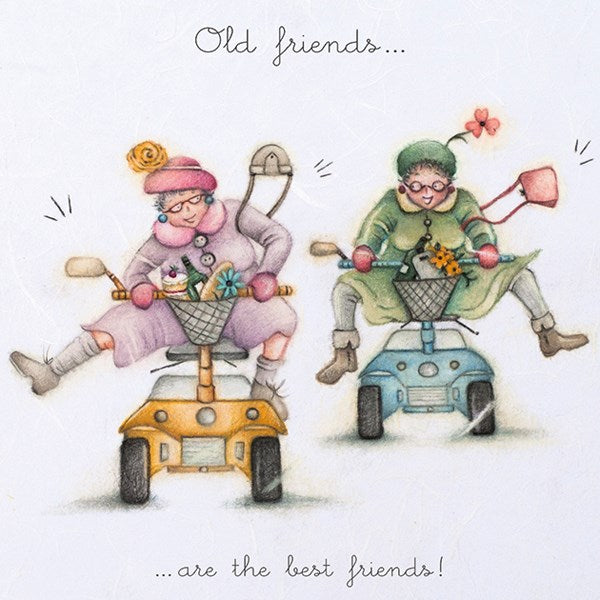 Old Friends Card - Old Friends are the Best Friends! Berni Parker ...
