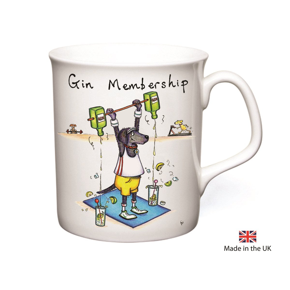 Gin Mug - Gin Membership! Mug from Draw UK. Designed and Made in the U ...